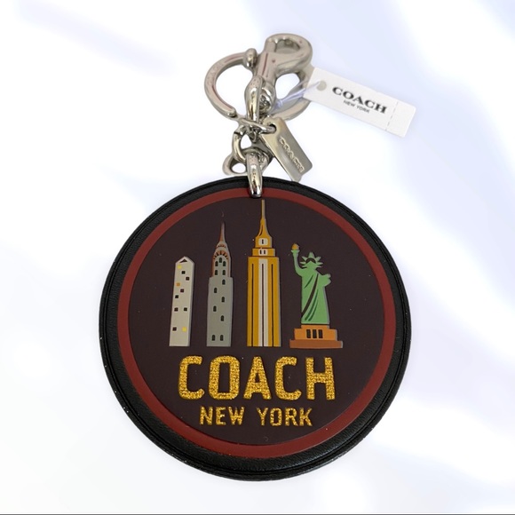 Coach | Accessories | Coach New York Skyline Bag Charm Key Ring | Poshmark